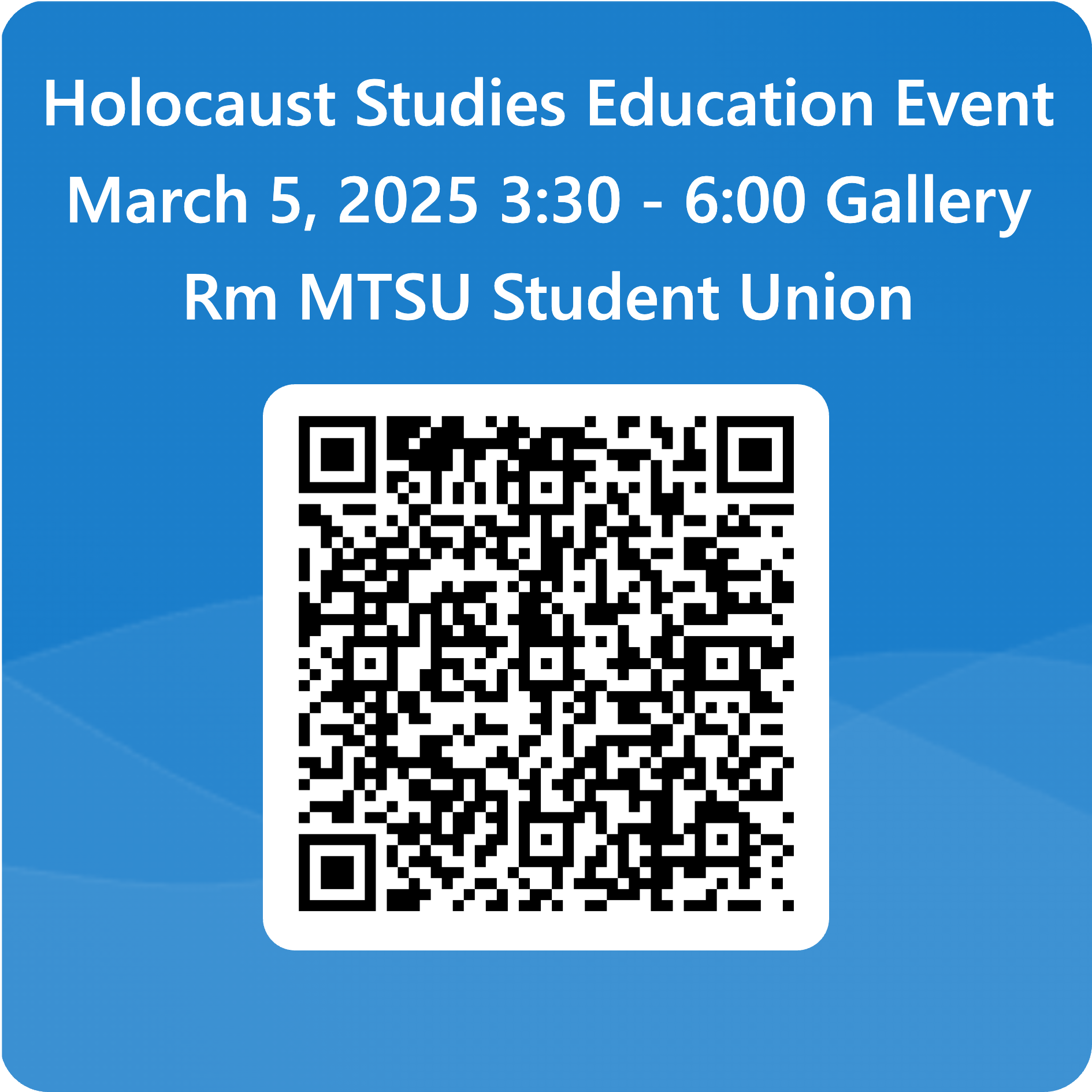 MTSU HOLOCAUST STUDIES CONFERENCE – MTSU Holocaust Studies Program